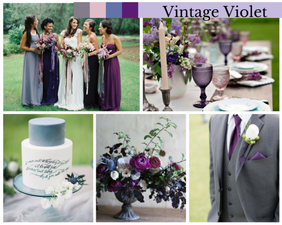 Ultra Violet Wedding Inspiration | Color Palettes - alyssathomasevents
